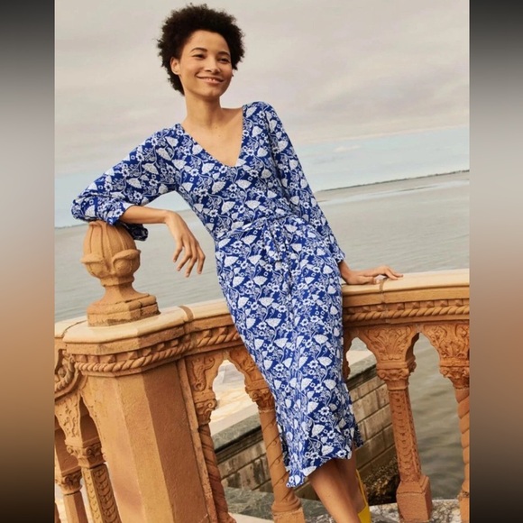 Boden | Dresses | Boden Amy Jersey V Neck Midi Dress | Poshmark